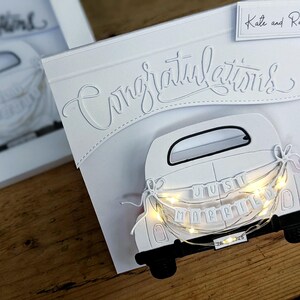 Personalized Wedding Card With LED Lights: Handmade Keepsake - Etsy