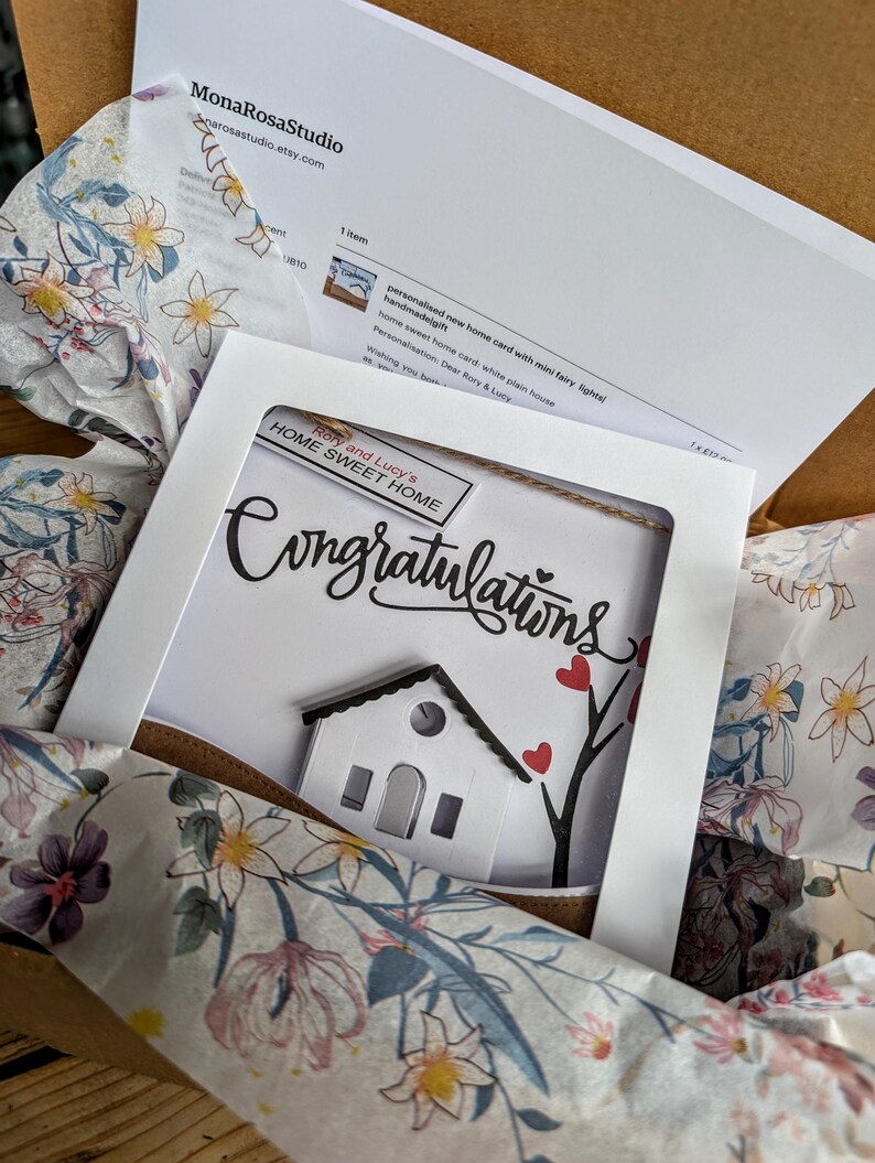 Congratulations on Your New Home, Personalised Housewarming Card - Etsy