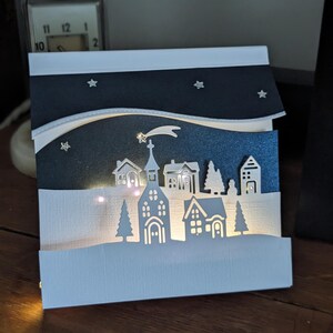 Handmade 3D Christmas Card With Mini LED Lights| Light up Christmas ...