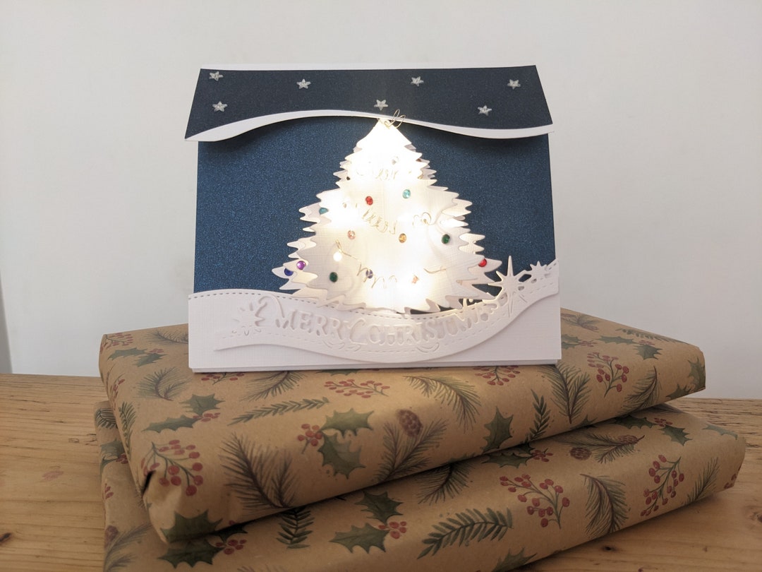 Light up Christmas Tree Card | Christmas Greetings| Elegant Keepsake ...
