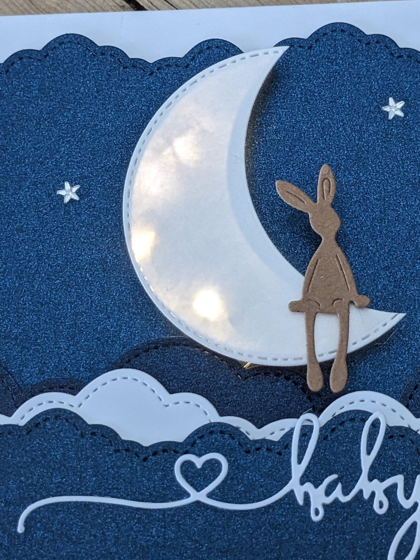 New Baby Card Hello Baby Card Personalised Handmade Light up Card ...