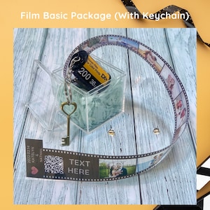 Custom Camera Film Roll Keychain, Film Roll Keyring, Unique Photo ...