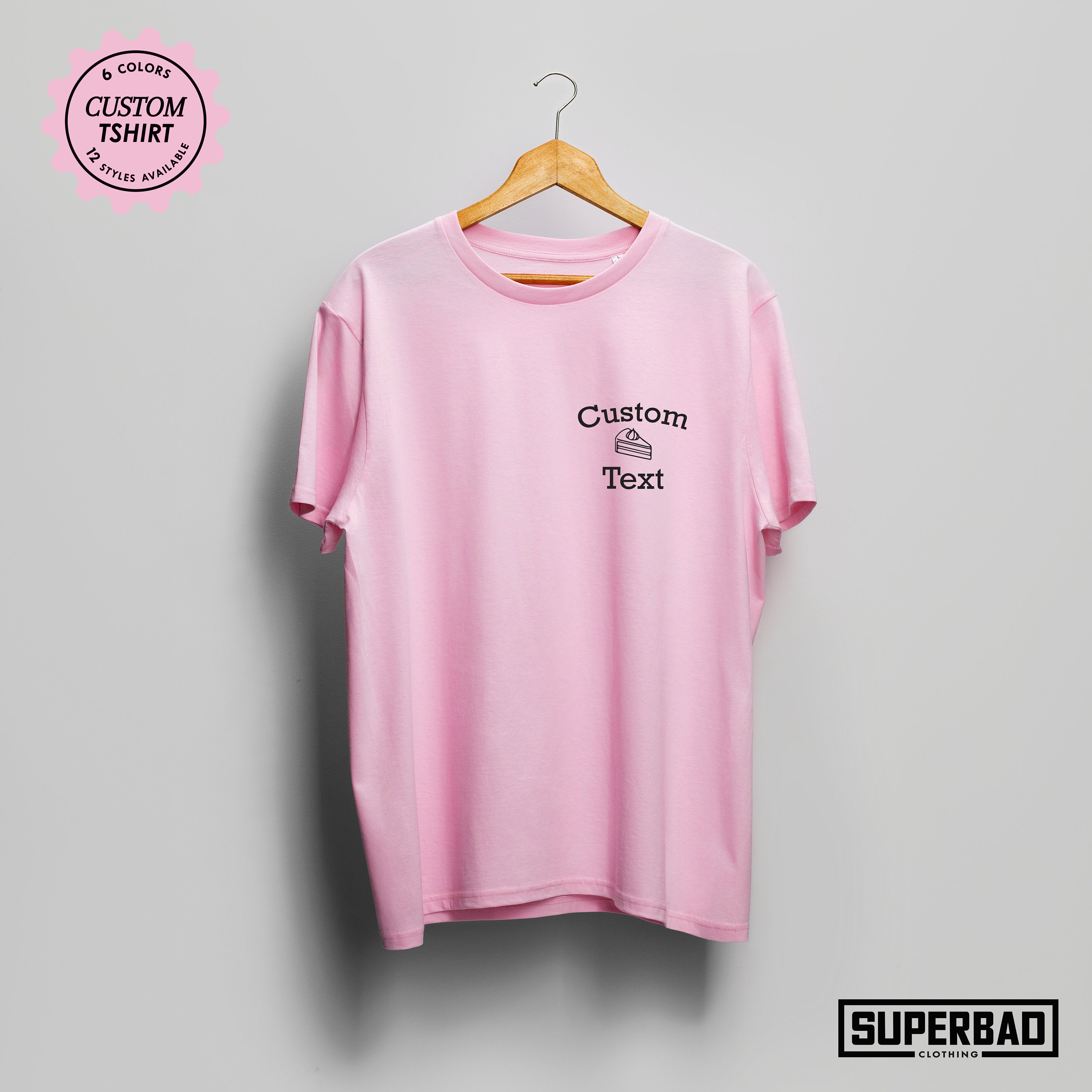 Custom Text Tshirt Customised Text Tshirt Unisex Apparel - Etsy Denmark