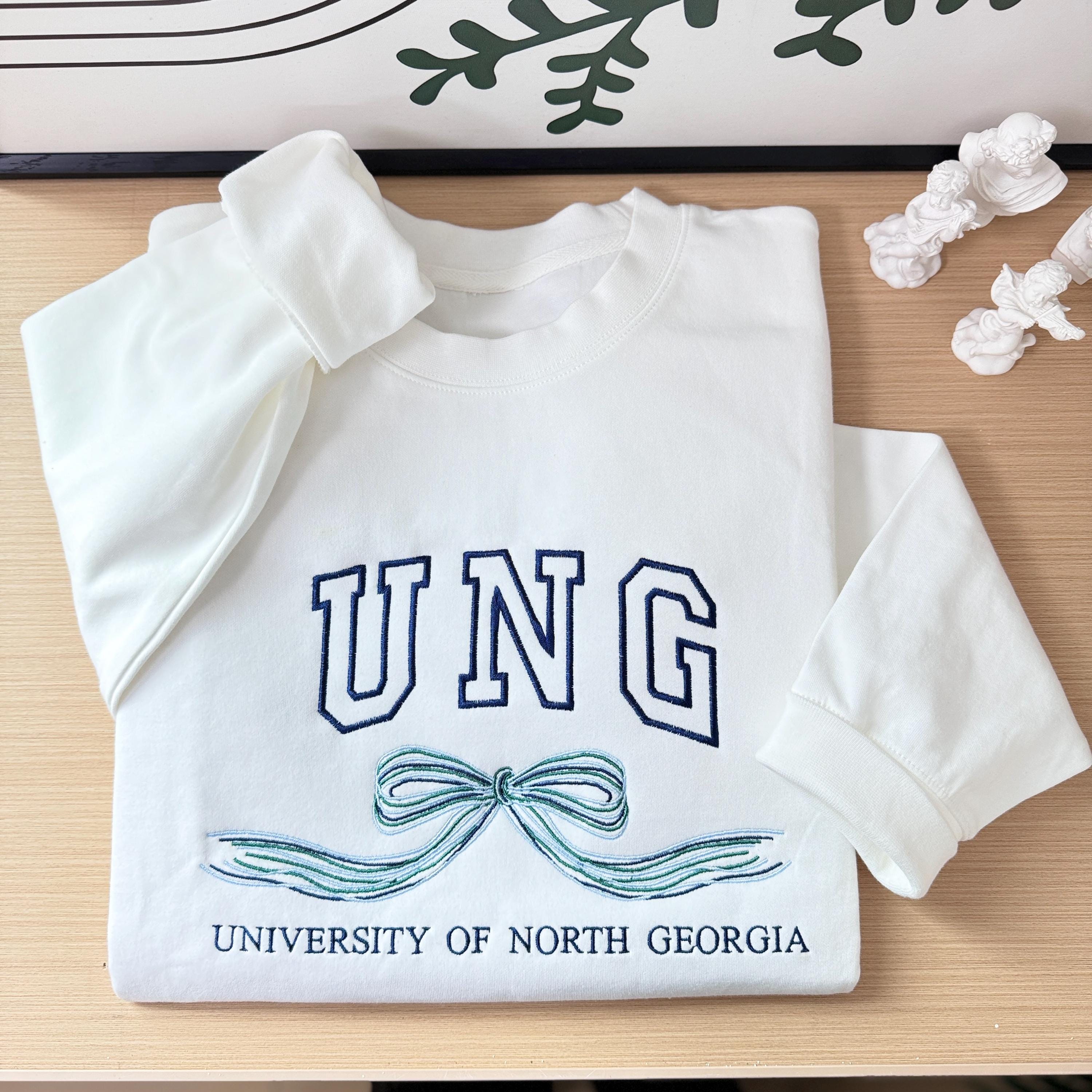 Custom Embroidered College Hoodie With Bow Personalized School Colors ...