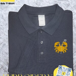POLO Shirt EMBROIDERY of CANCER Zodiac Tshirt Tees - Etsy