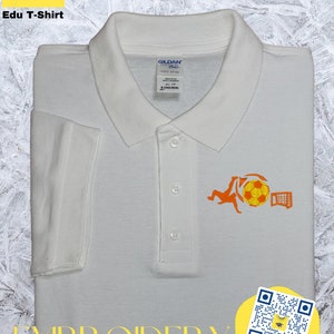 POLO Shirt With EMBROIDERY for Football SPORTS Tshirt Tees - Etsy