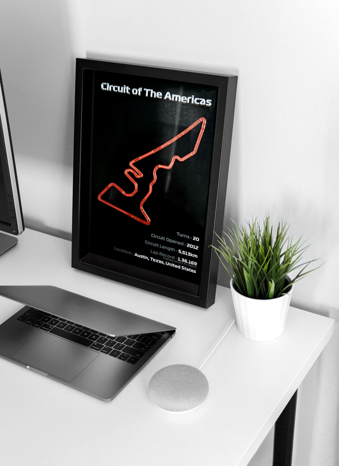 COTA Poster 3D Formula 1 Circuit of the Americas Racing Track United ...