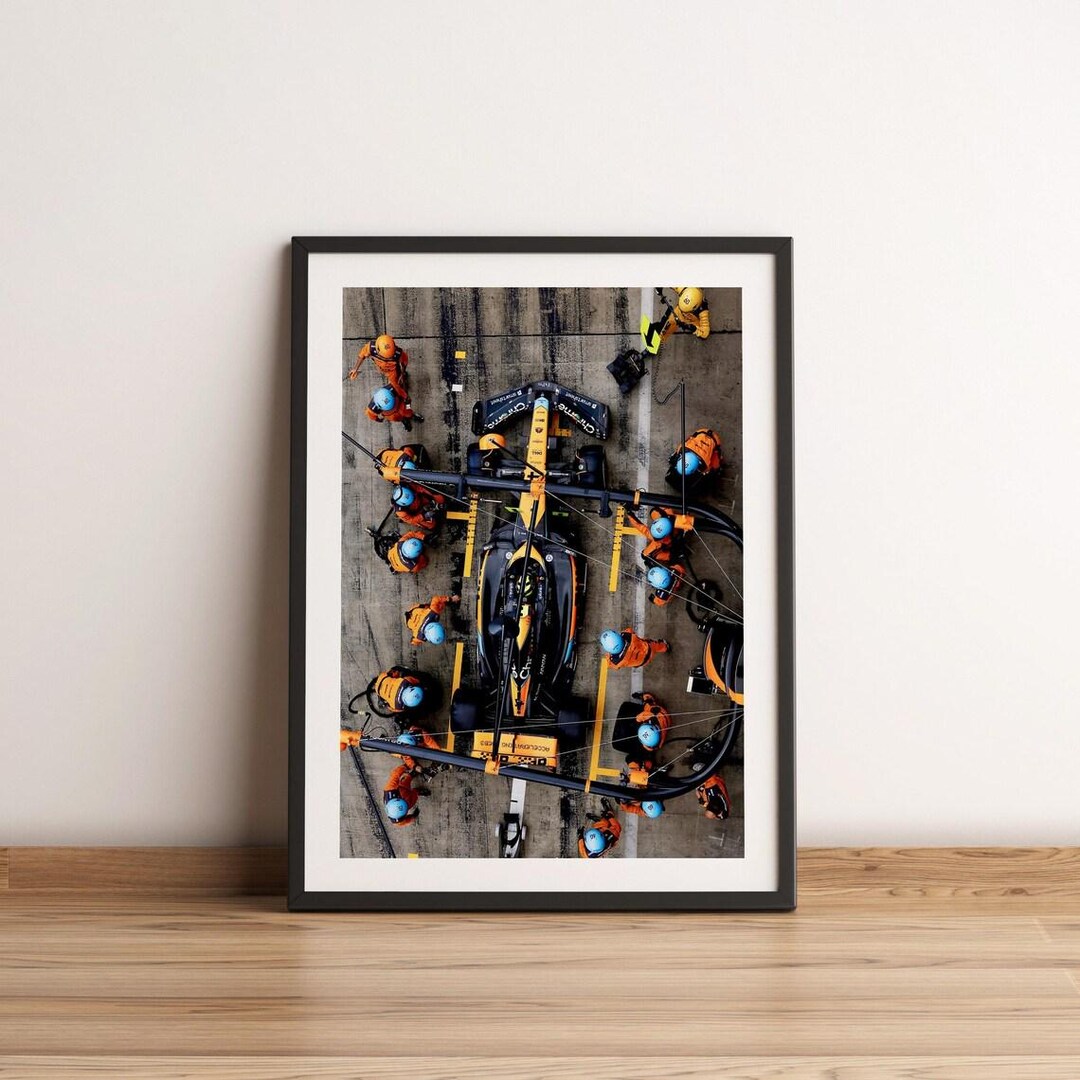 Lando NORRIS Mclaren Pitstop F1 Poster Formula 1 Wall Art (digital ...