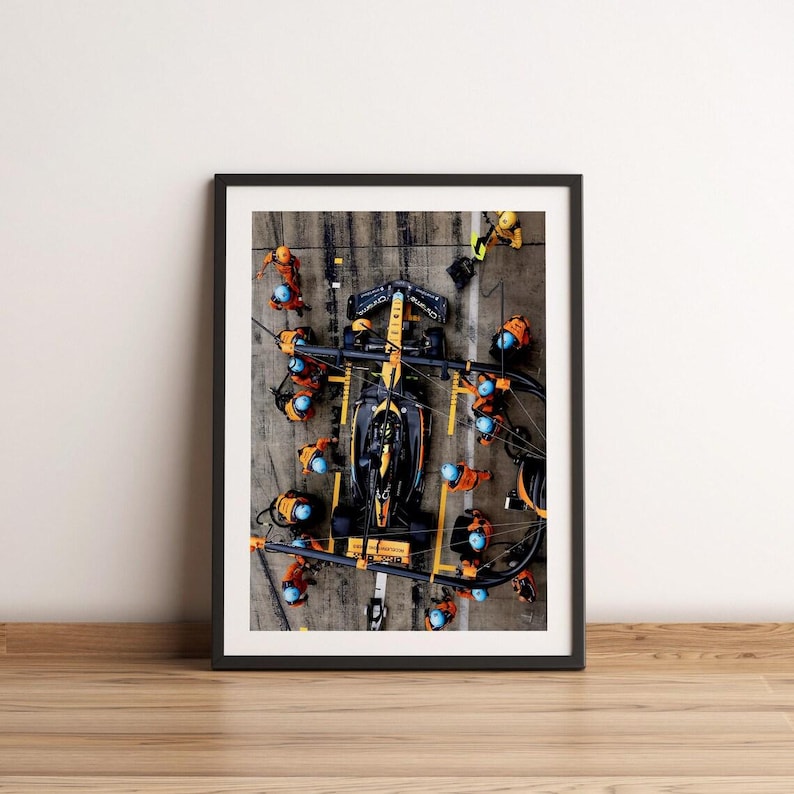 Lando NORRIS Mclaren Pitstop F1 Poster Formula 1 Wall Art (digital ...