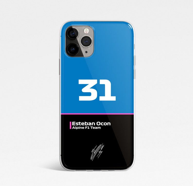 Coque de téléphone Esteban Ocon 31 Alpine Formule 1. Iphone, Samsung ...
