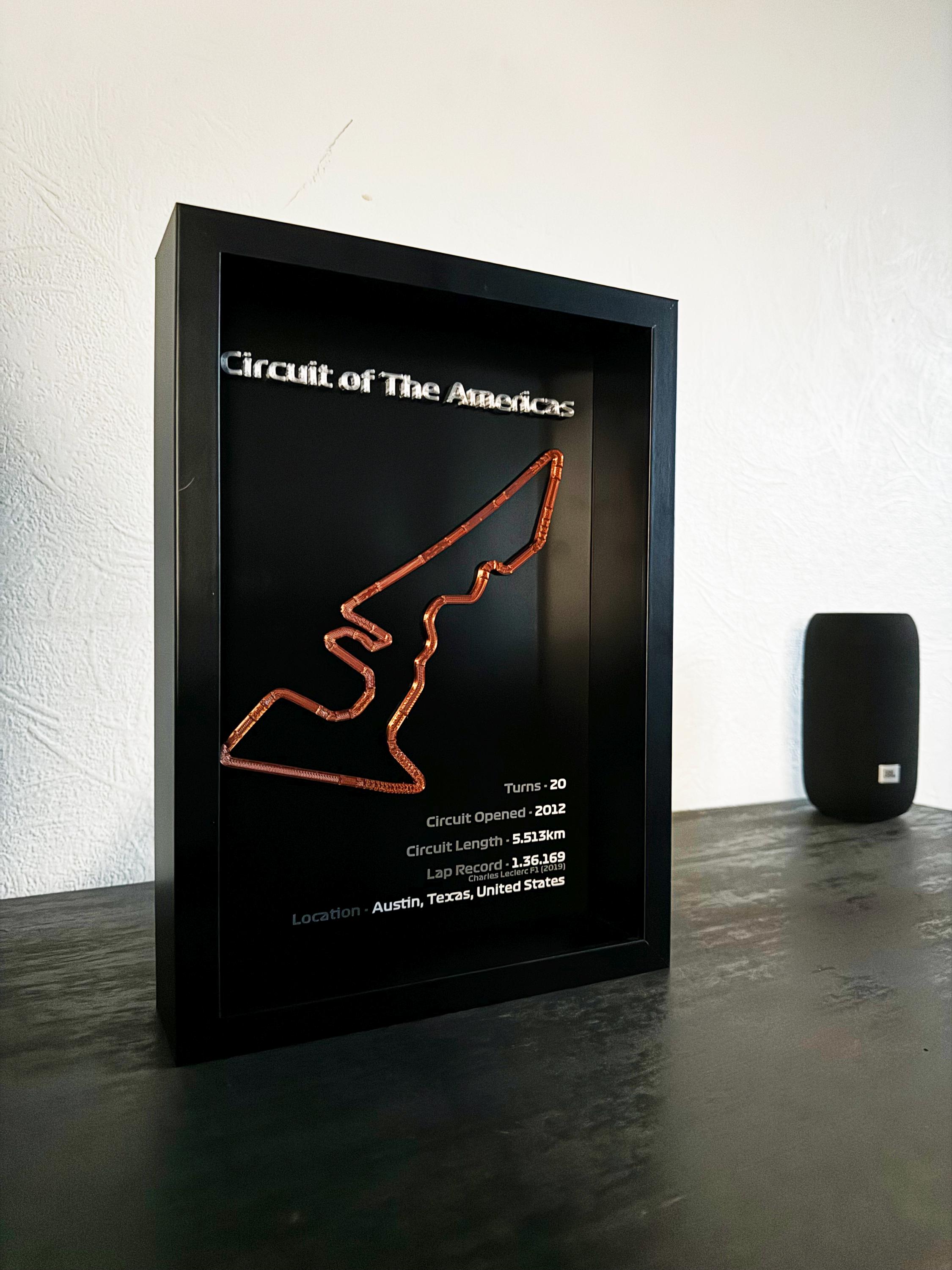 COTA 3D Poster: Circuit of the Americas, Formula 1 Racing Track - Etsy