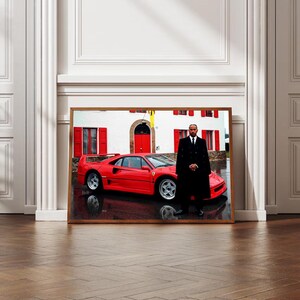 Lewis HAMILTON Ferrari F40 FORMULA 1 Wall POSTER Mclaren Mercedes Canva ...