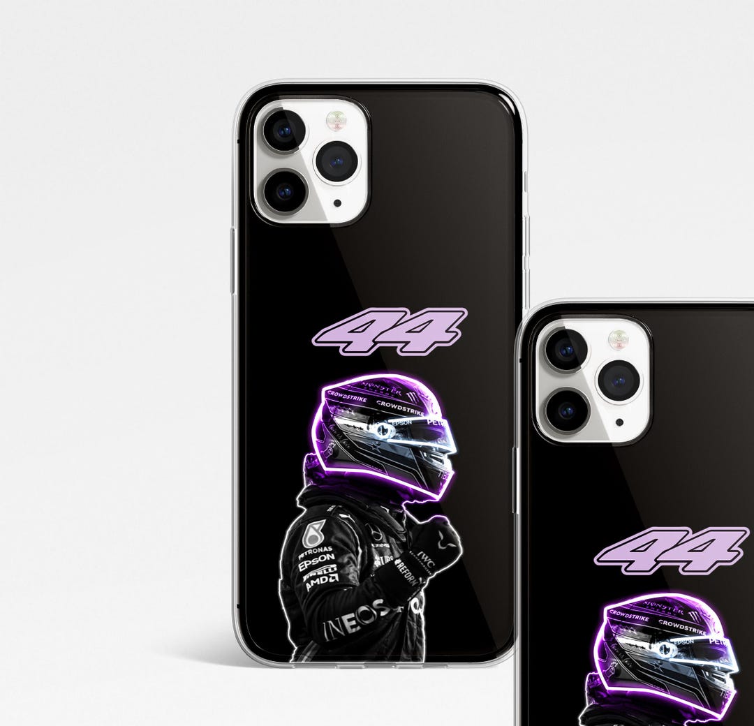 Lewis Hamilton 44 Purple Glowing F1 Phone Case. Iphone, Samsung, Huawei ...