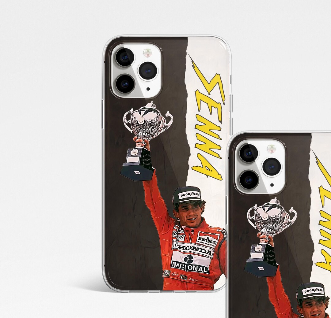Ayrton Senna F1 Phone Case: Cartoon Style, Soft Silicone TPU - Etsy