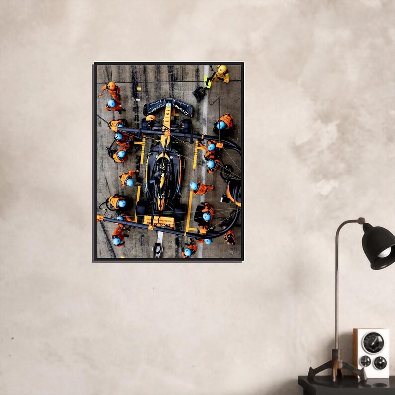Lando NORRIS Mclaren Pitstop F1 Poster Formula 1 Wall Art (digital ...