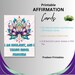 Mental Health Affirmation Cards: Lotus Design, Wellness (PDF) - Etsy