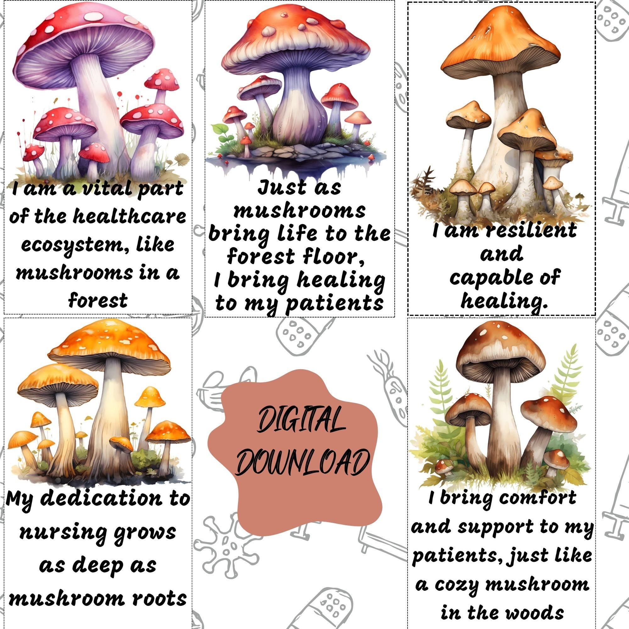 Nurse Affirmation Cards,empowering Quotes for Nursing Professionals ...