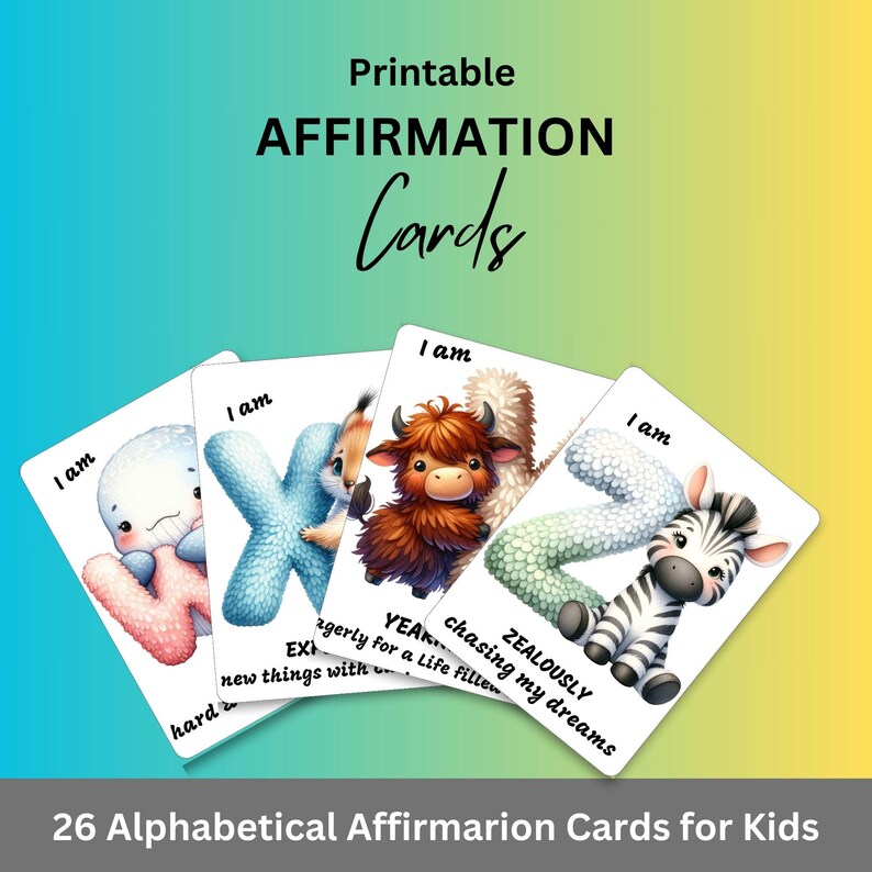 A-Z Positive Affirmations for Kids: Build Confidence and Self-esteem ...