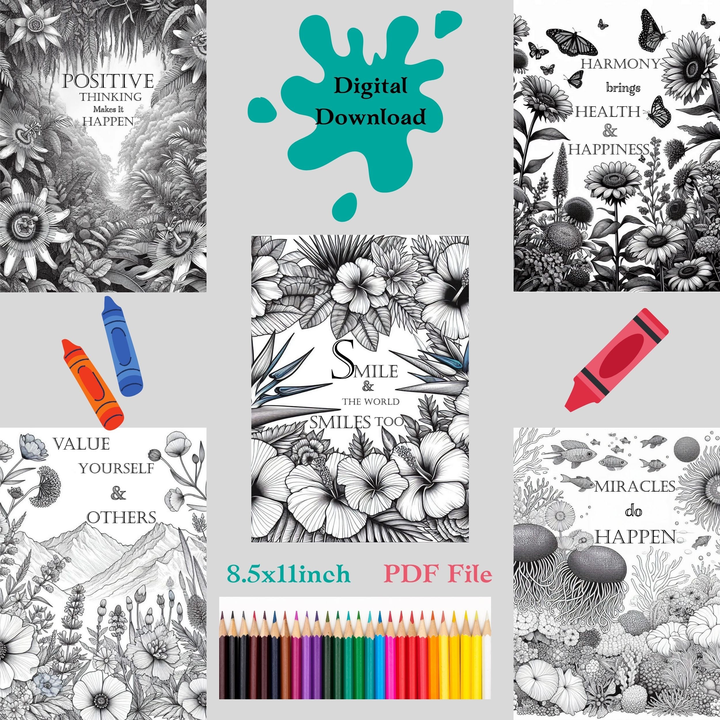 Motivational Colouring Sheet,growth Mindset Quotes,colouring Pages for ...