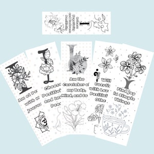 Colouring Bookmarks for Relaxation & Self-care, Mindful Artful Markers ...
