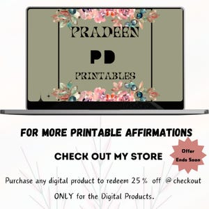 Mental Health Affirmation Cards: Lotus Design, Wellness (PDF) - Etsy