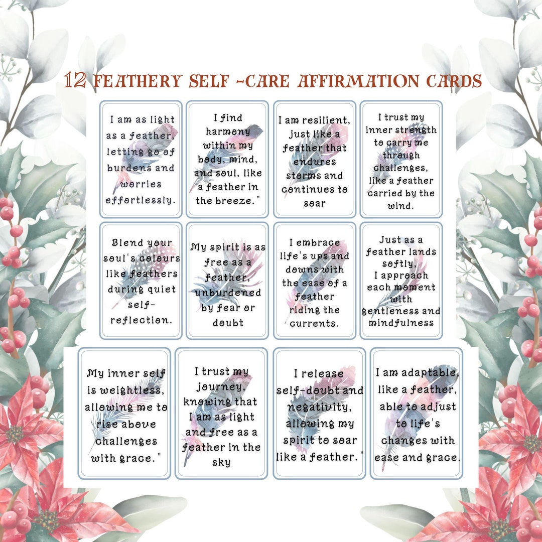 Inner Self Affirmation Cards | Mindfulness & Self-care Deck | Daily ...