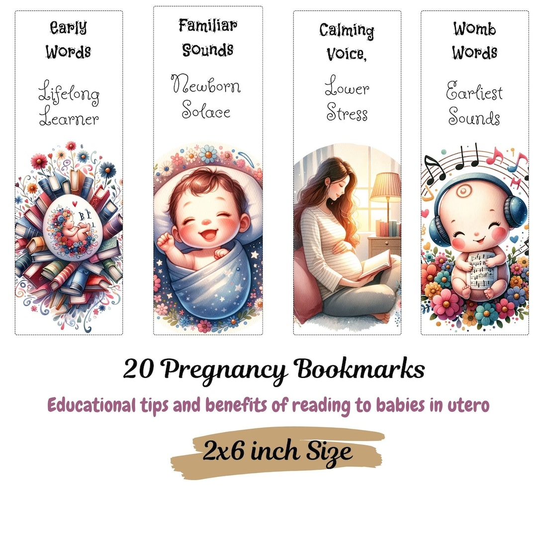 Pregnancy Bookmarks,20 Tips for Reading to Babies in Utero,pregnant ...