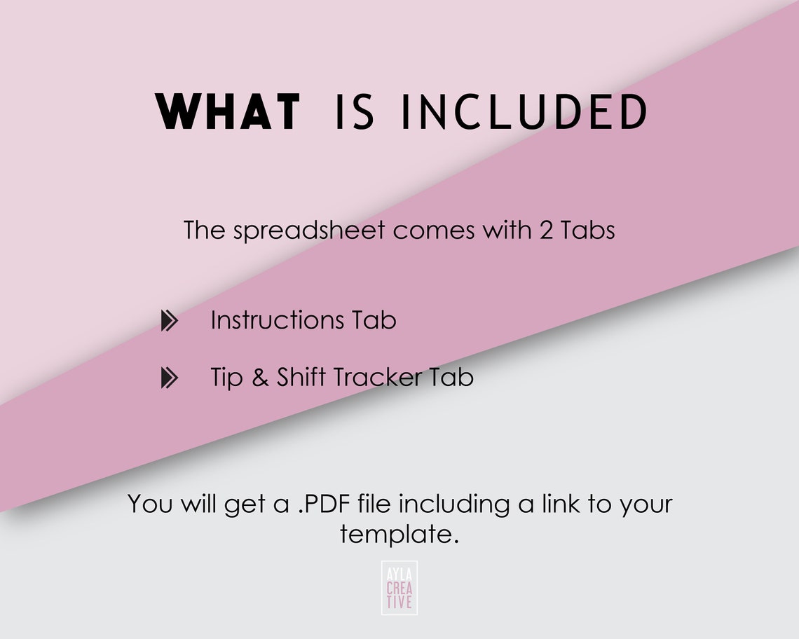 Tips Tracker Sheet Server Tips Restaurant Tips Tips Log Sheet Printable ...