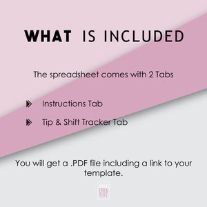 Tips Tracker Sheet Server Tips Restaurant Tips Tips Log Sheet Printable ...