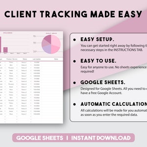 Client List, Client Tracker, Client Management, Client Spreadsheet ...