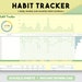 Habit Tracker Goal Tracker Spreadsheet Google Sheets Habit Tracking ...