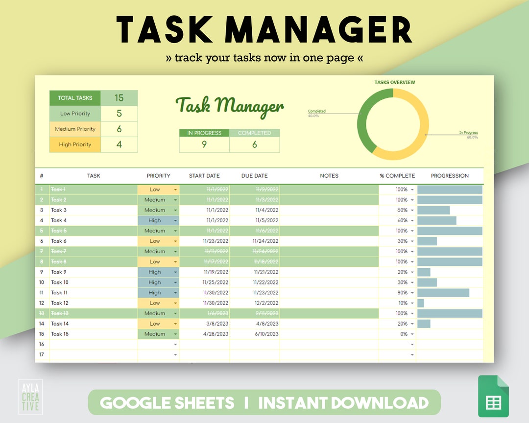 Task Management To-do List Task Tracker Daily to Do List Digital to Do ...