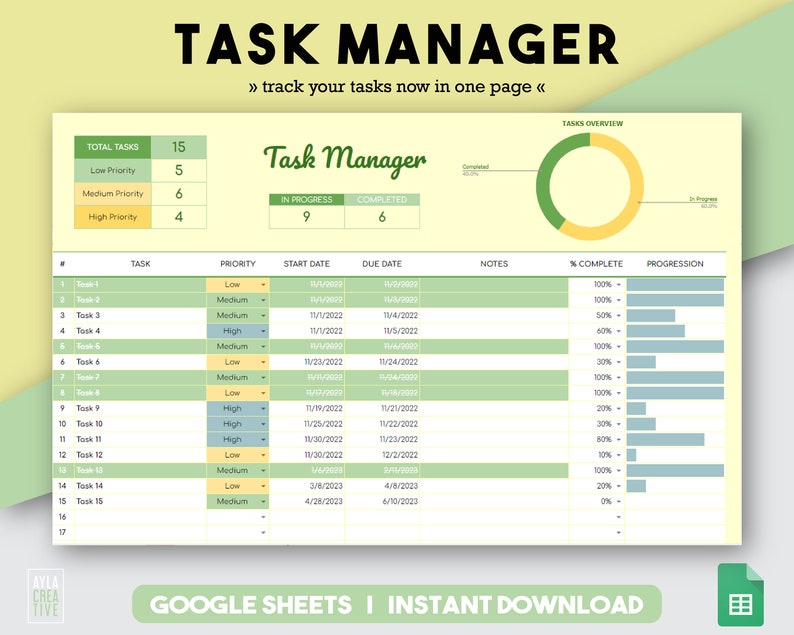 Task Management To-do List Task Tracker Daily to Do List Digital to Do ...