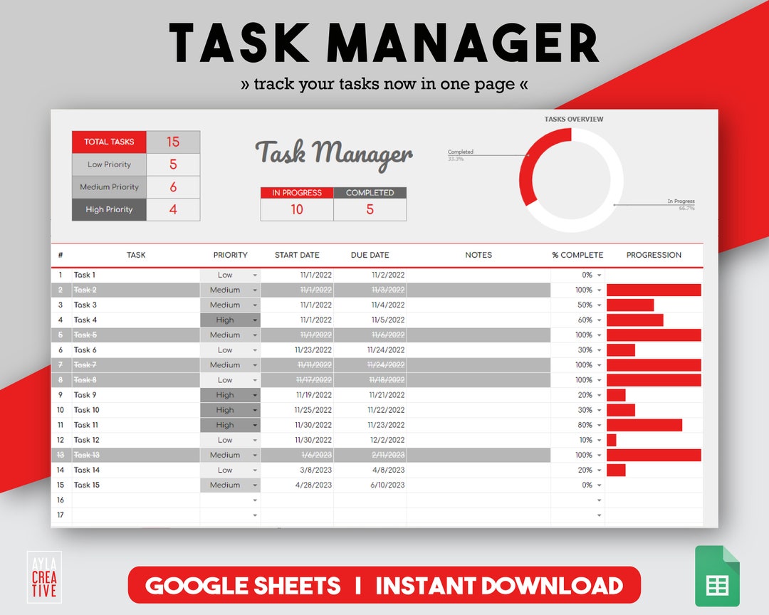 Daily to Do List Tasks Spreadsheet Work Analytics Easy Calendar Today ...