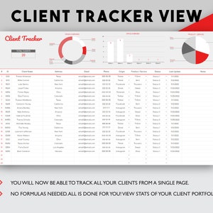 Client Tracker, Client Spreadsheet, Google Sheet Planner, CRM Template ...