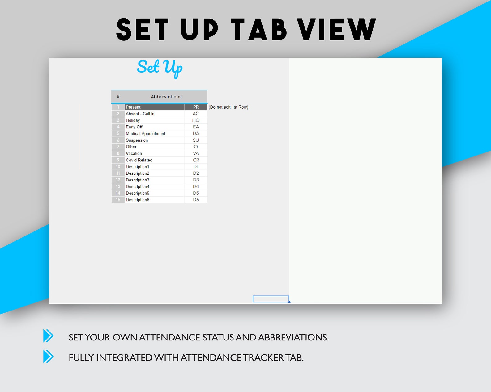 Attendance Tracker School Attendance Absence Tracker Google Sheets ...