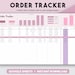 Order Tracker Order Spreadsheet Small Business Order Form Business ...