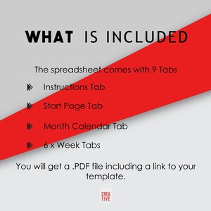 Weekly Planner, 2023 Calendar, Spreadsheet Planner, Google Sheets, to ...