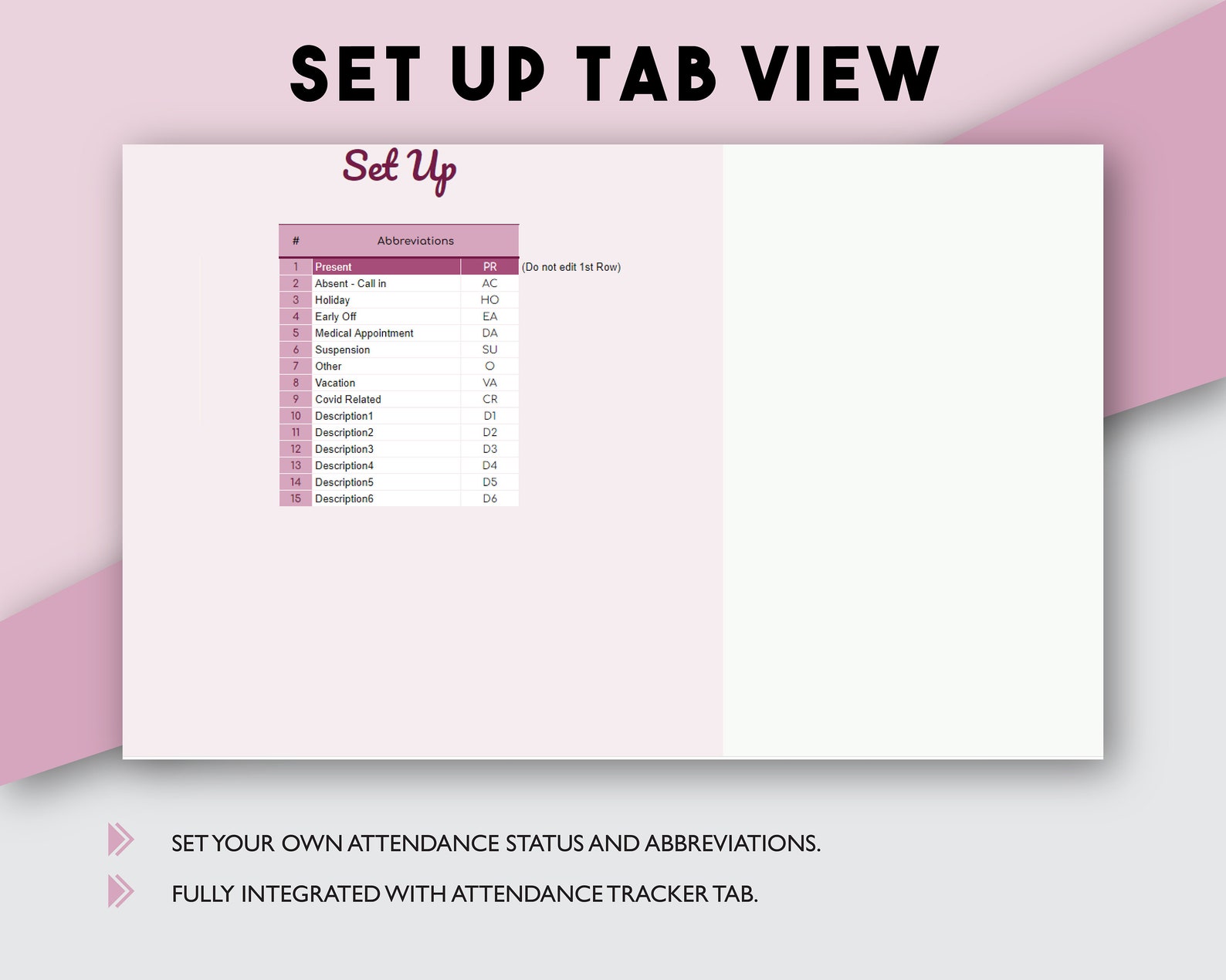 Attendance Tracker Employee Attendance Homeschool Tracker Teacher ...