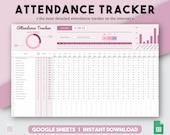 Attendance Tracker Employee Attendance Homeschool Tracker - Etsy