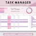 Task Tracker Digital to Do List Task Planner Google Sheets Template ...