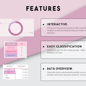 Task Tracker Digital to Do List Task Planner Google Sheets Template ...