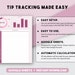 Tips Tracker Sheet Server Tips Restaurant Tips Tips Log Sheet Printable ...