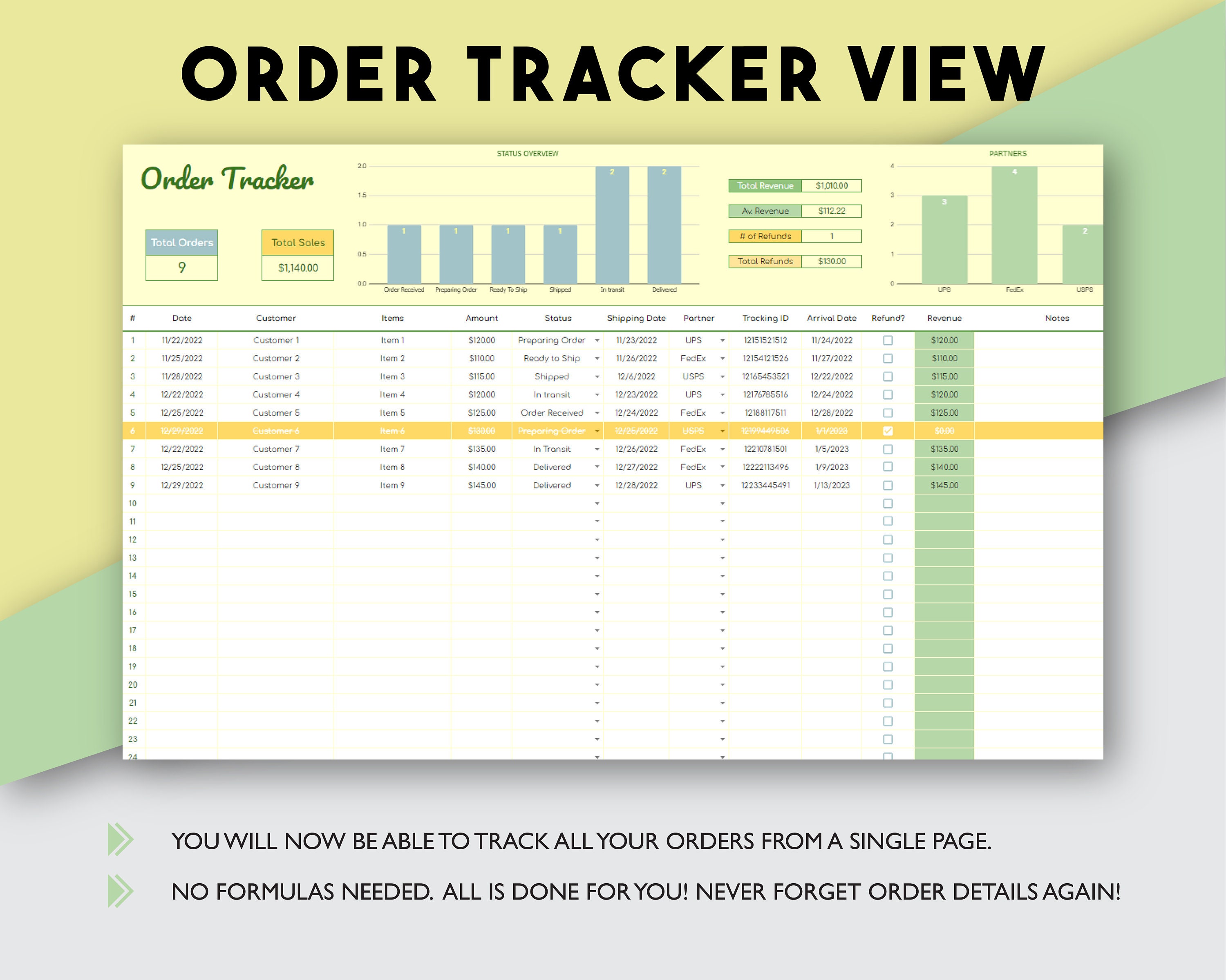 Order Tracker Order Tracking Shipping Tracking Sales Tracker Online ...