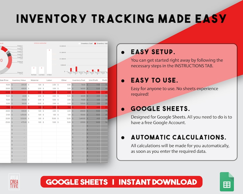 Inventory Management Inventory Tracker Inventory Template Product ...