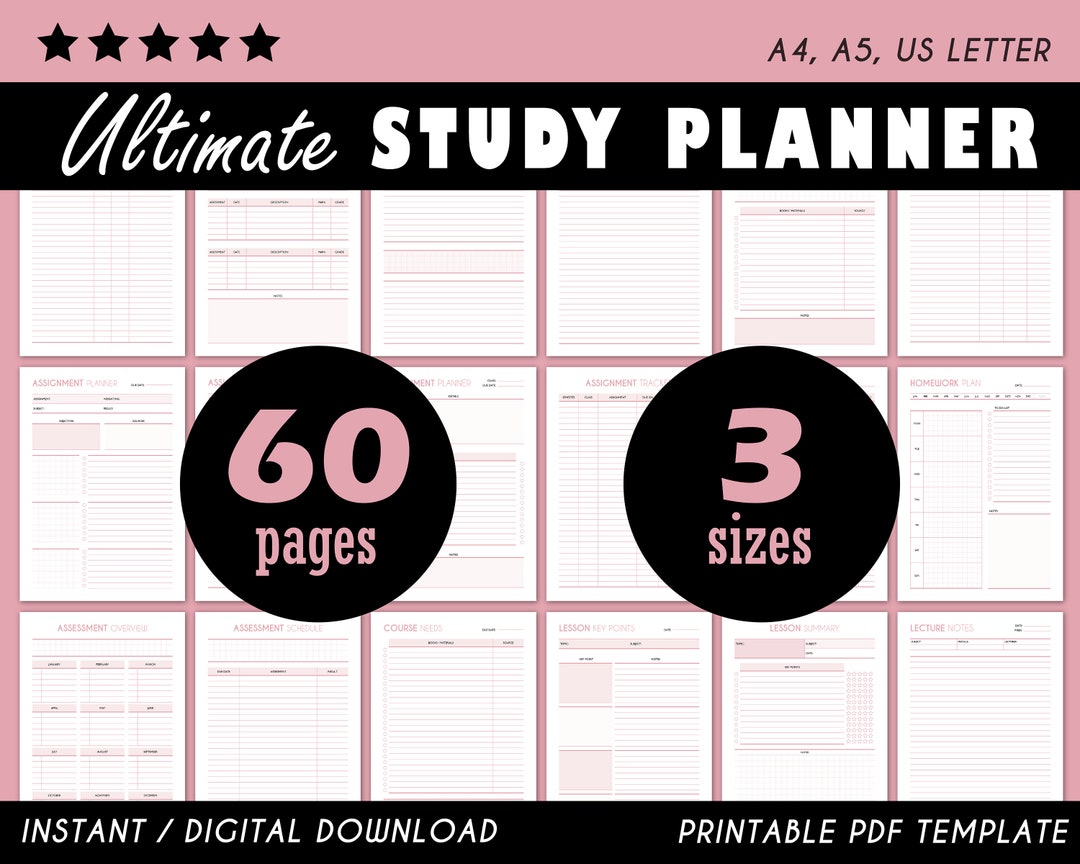 Study Planner, College Aesthetic, Student Planner, Academic Planner ...