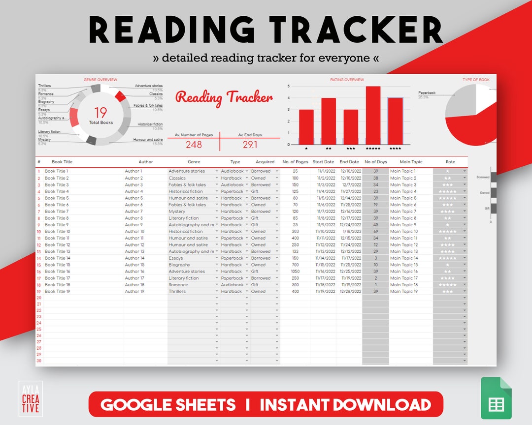 Book Reading Planner, Digital Reading, Book List, Reading List, Reading ...