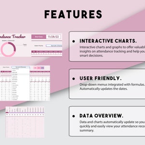Attendance Tracker Employee Attendance Homeschool Tracker Teacher ...