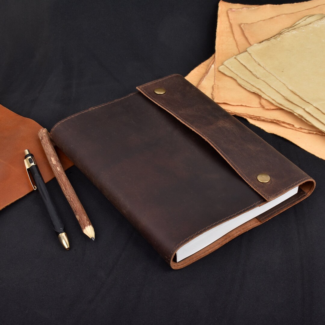 Genuine Leather Refillable Diary || Handcrafted Leather Journal -7x5 ...