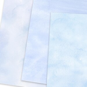 Light Blue Watercolor Background, Sky Blue Digital Paper, Watercolour ...